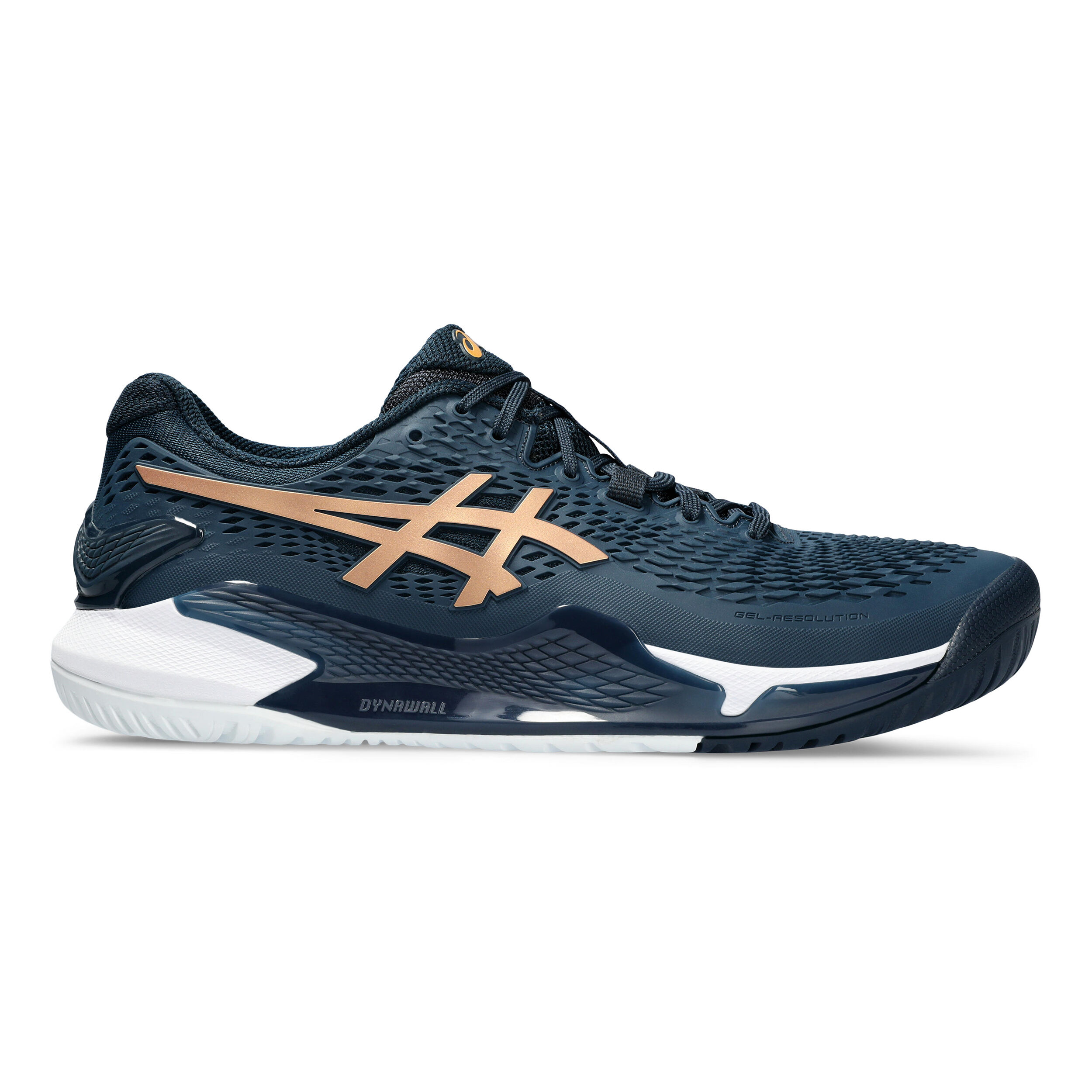 ASICS Gel Resolution 9 Allcourtschuh Herren Dunkelblau Gold online kaufen Tennis Point DE