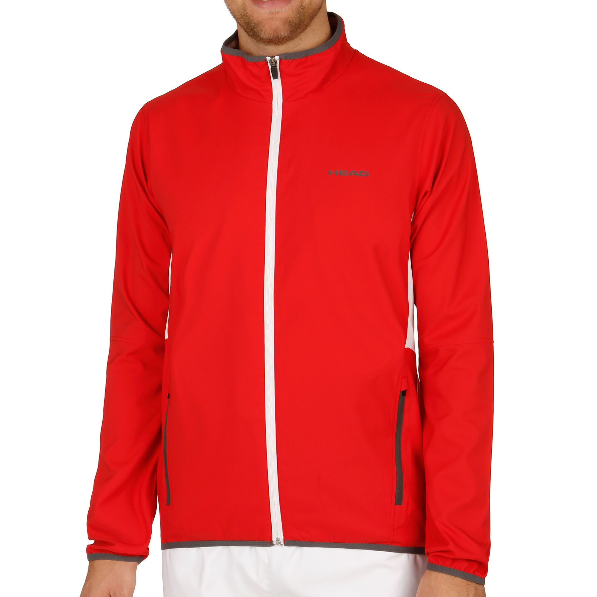 HEAD Club Trainingsjacke Herren Rot, Dunkelgrau online kaufen | Tennis ...