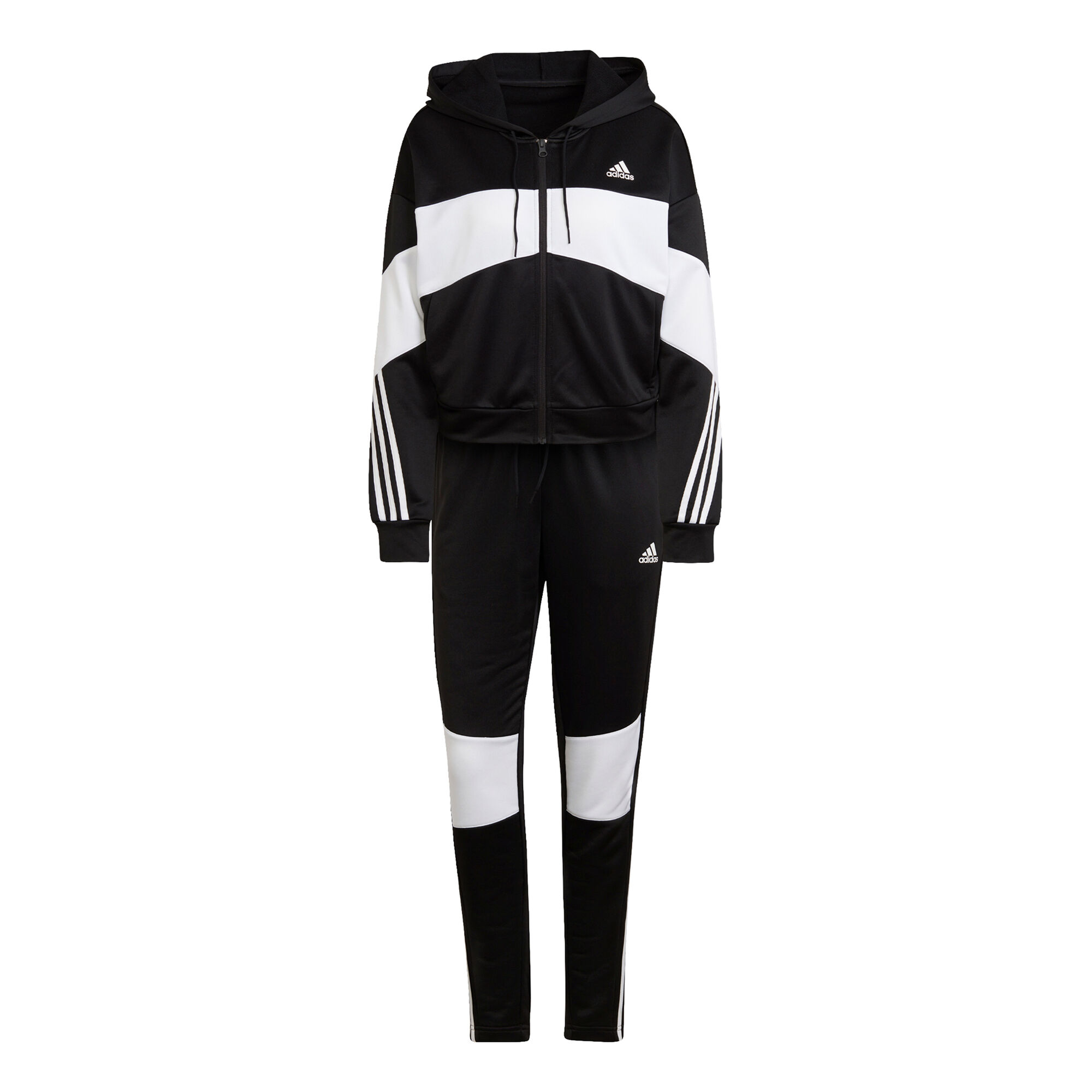 Adidas Bold Block Trainingsanzug Damen Schwarz Online Kaufen Tennis