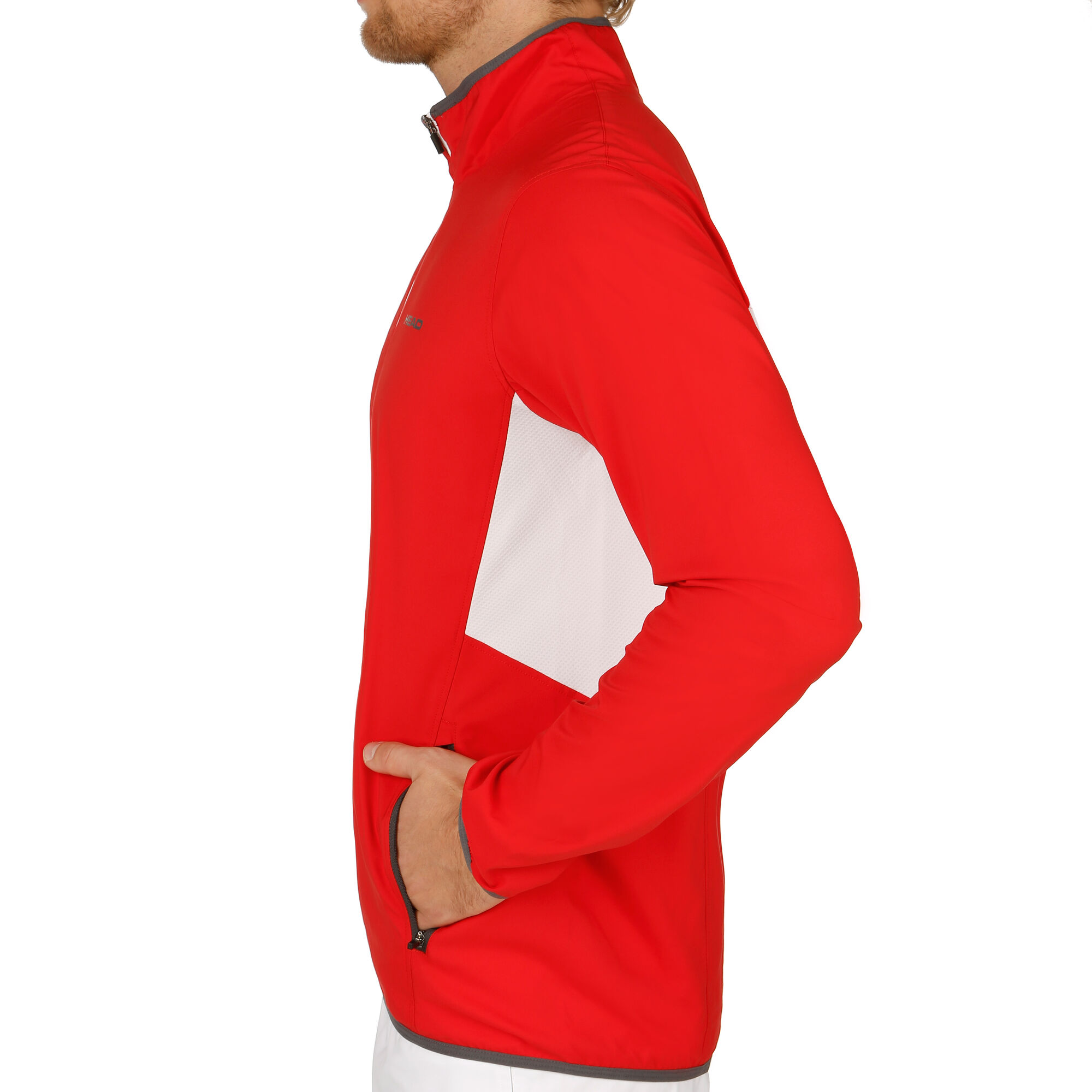 HEAD Club Trainingsjacke Herren Rot, Dunkelgrau online kaufen | Tennis ...