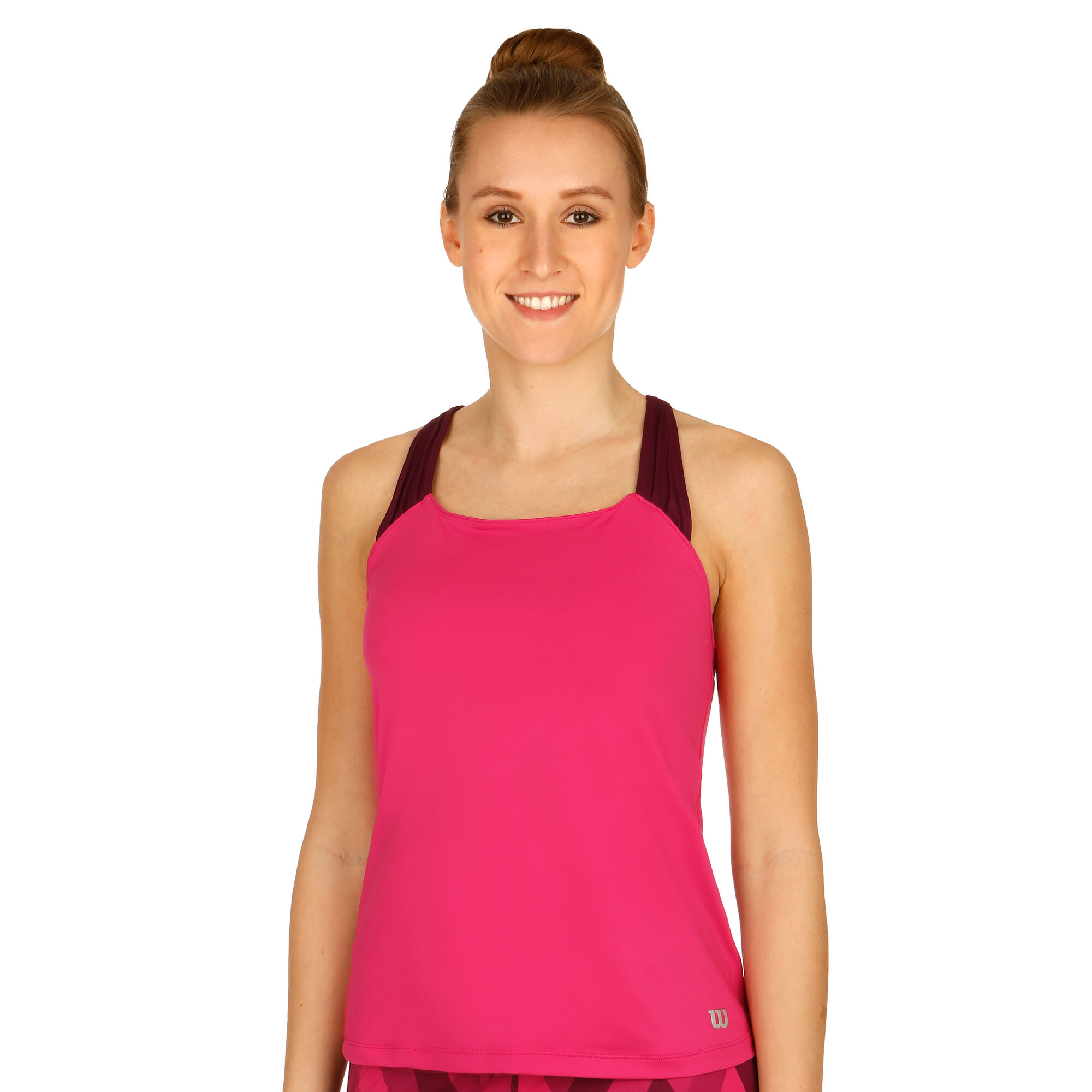 Wilson Core Classic Tank-Top Damen Pink, Dunkelrot | Tennis-Point