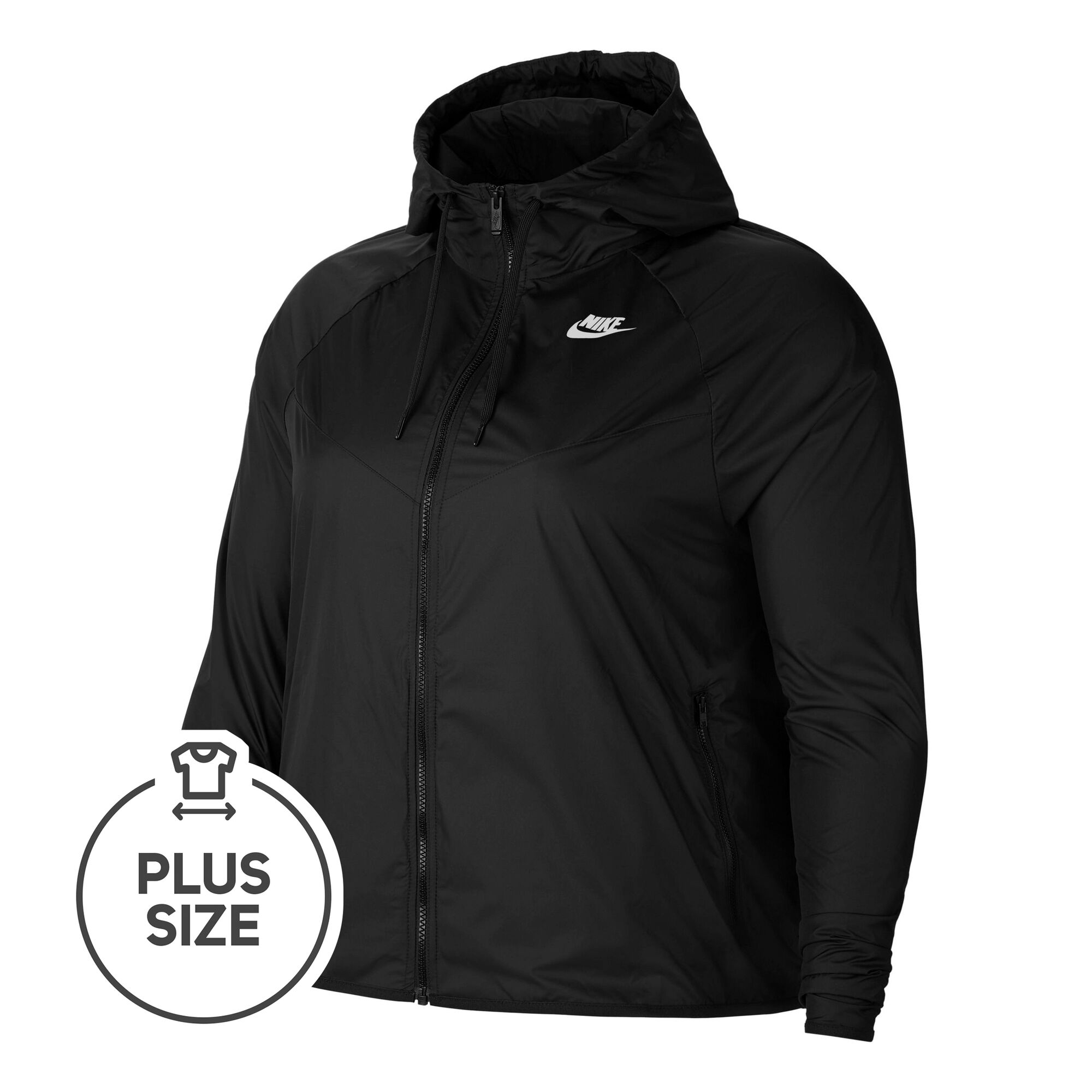 Nike Sportswear Plus Size Trainingsjacke Damen Schwarz Weiß Online