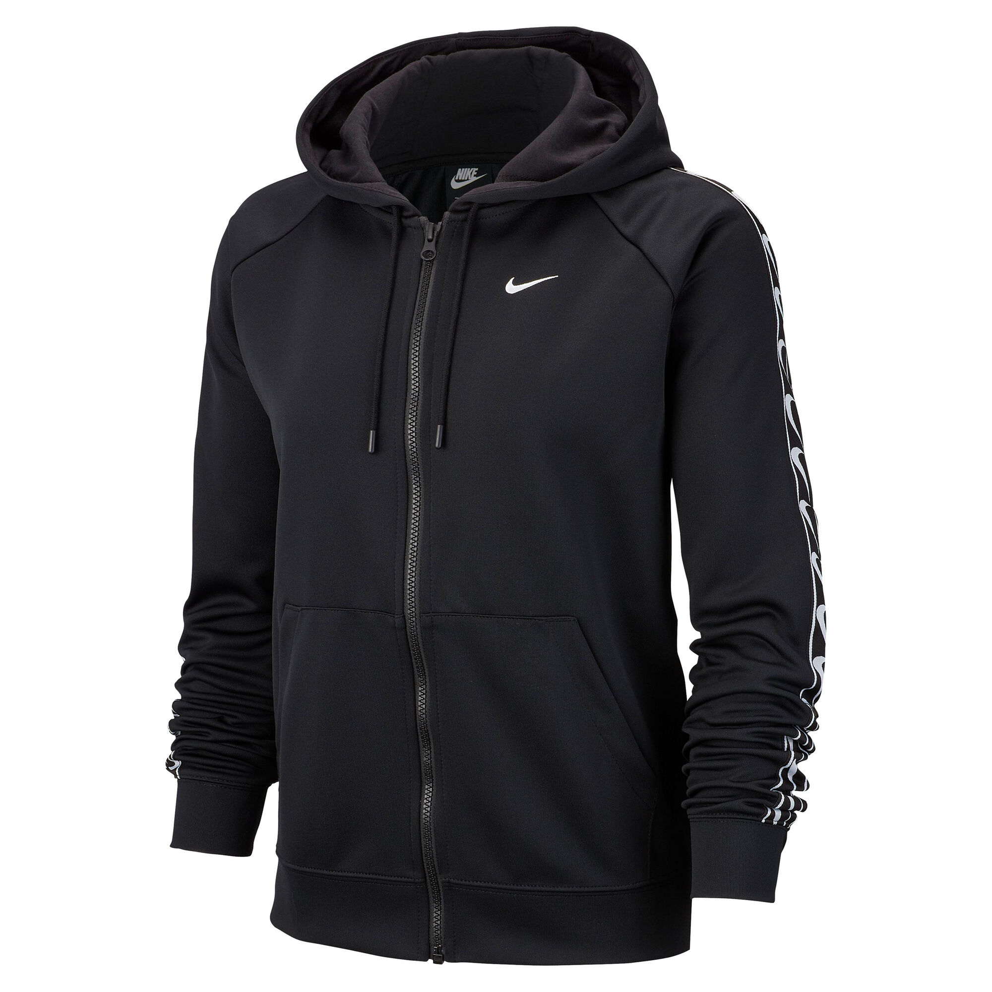 Nike Sportswear Logo Trainingsjacke Damen Schwarz Weiß Online Kaufen