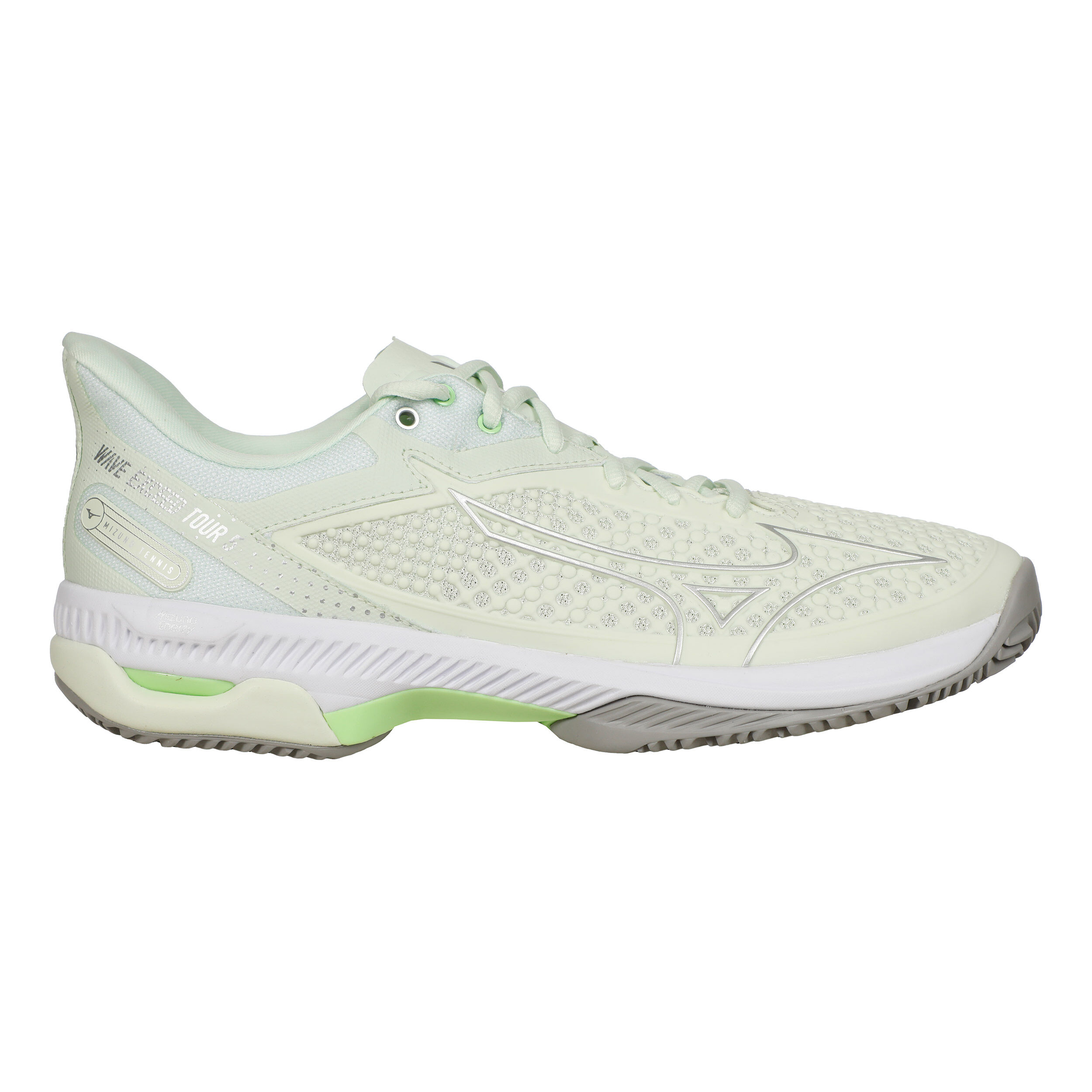 Wave Exceed Tour 5 CLAY Sandplatzschuh Damen Hellgrun Silber