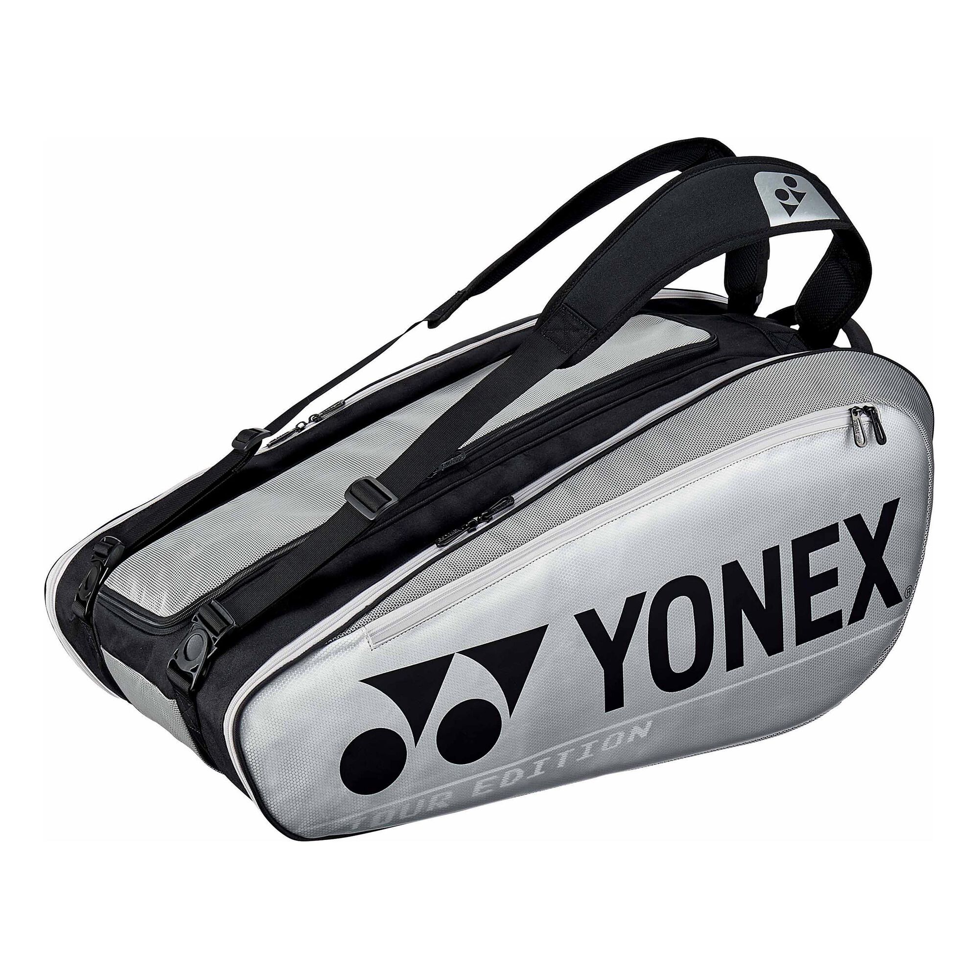 Yonex Pro Racket Bag Schlägertasche 9er Silber, Schwarz | Tennis-Point